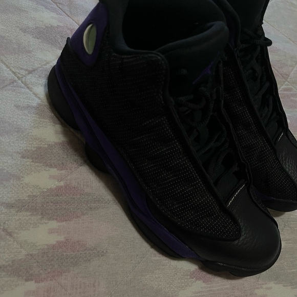 Nike | Shoes | Nike Air Jordan Retro 3s Black And Purple | Poshmark